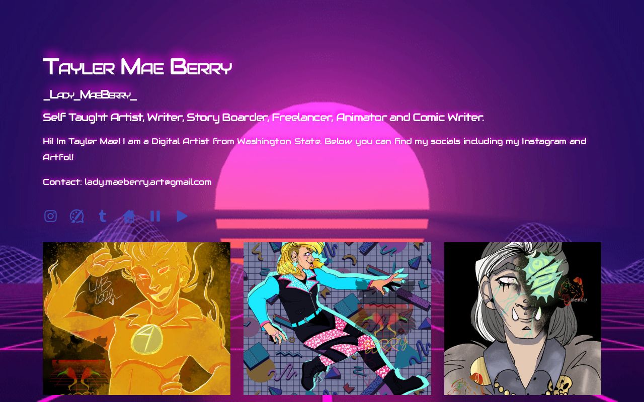 Lady MaeBerry Portfolio and Links